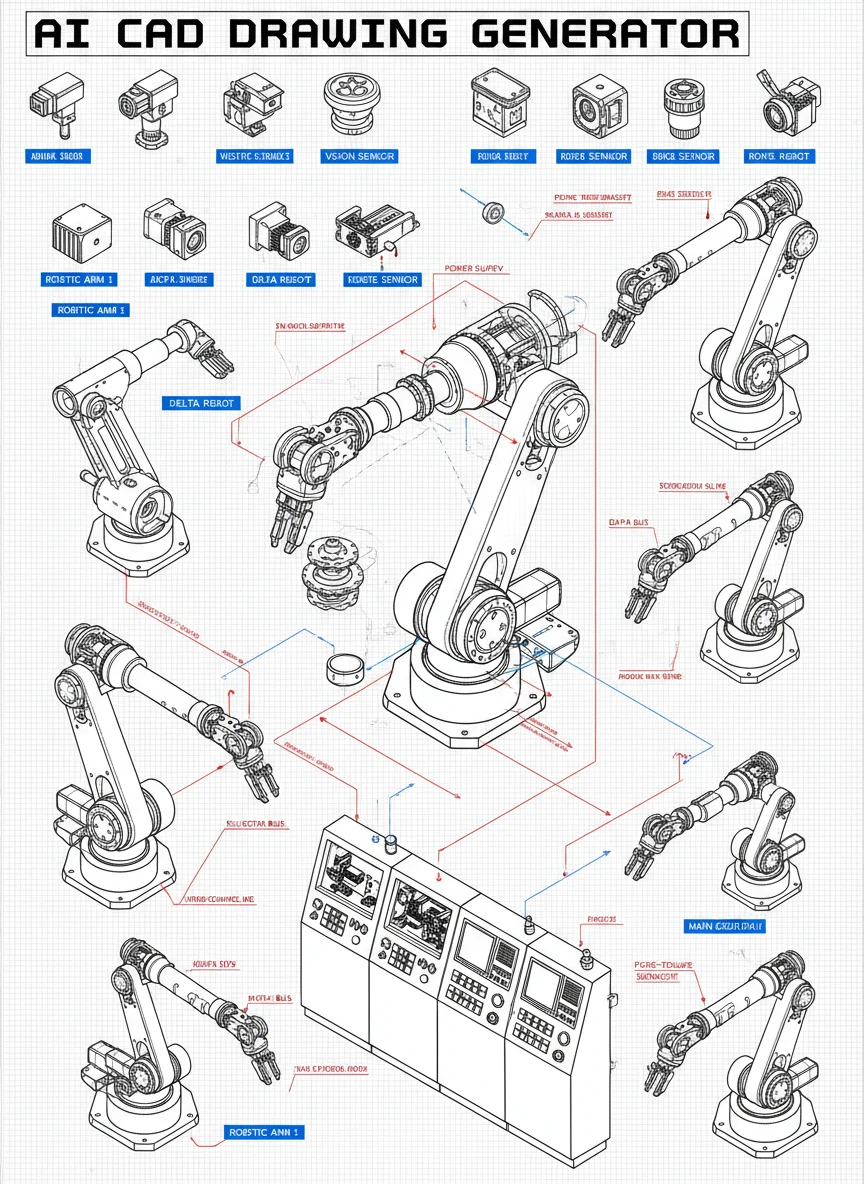 AI CAD Drawing Generator: Create CAD Design Online For Free